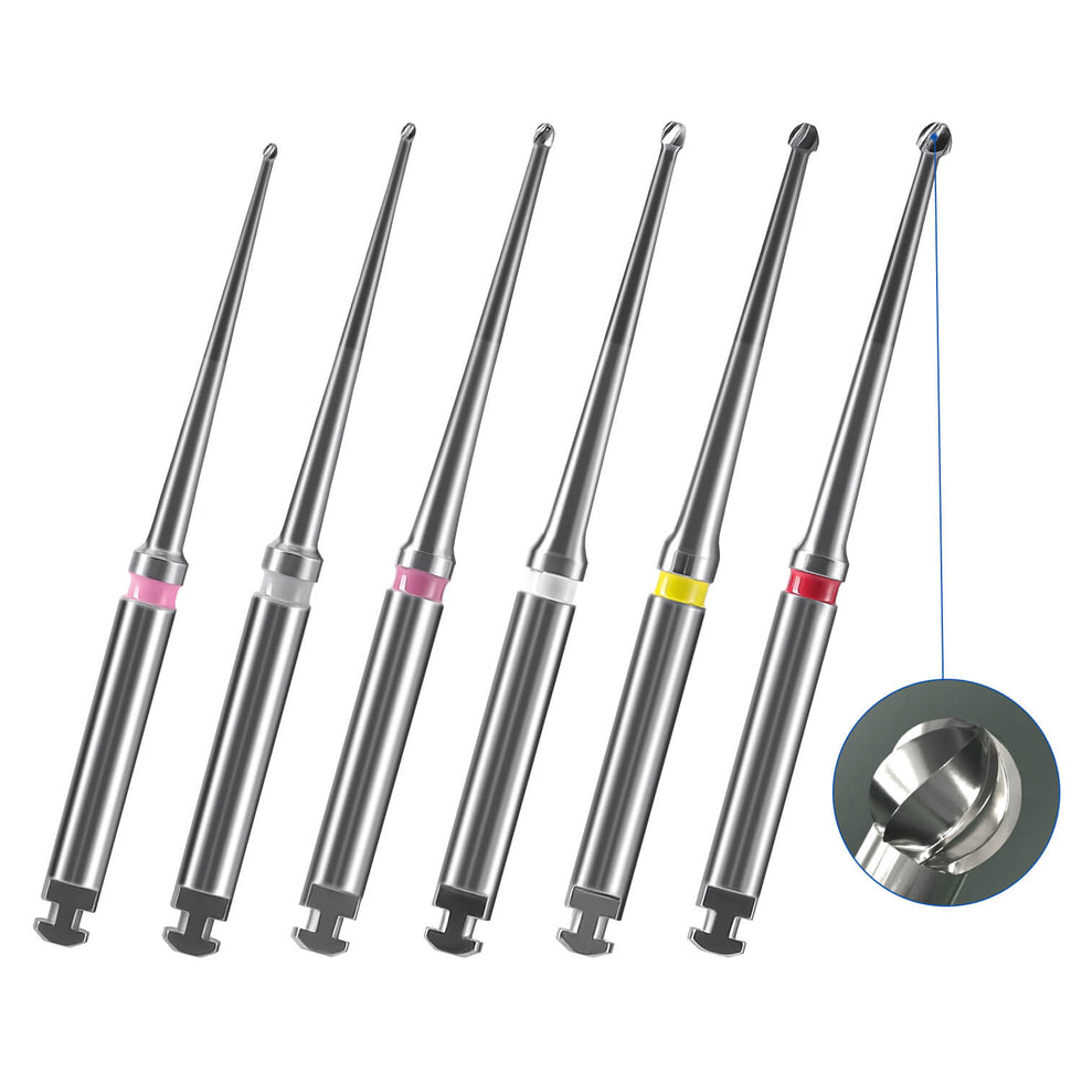 Dental Long Neck Microscope Endo Tungsten Carbide Bur 31mm/34mm RA 2.3 ...