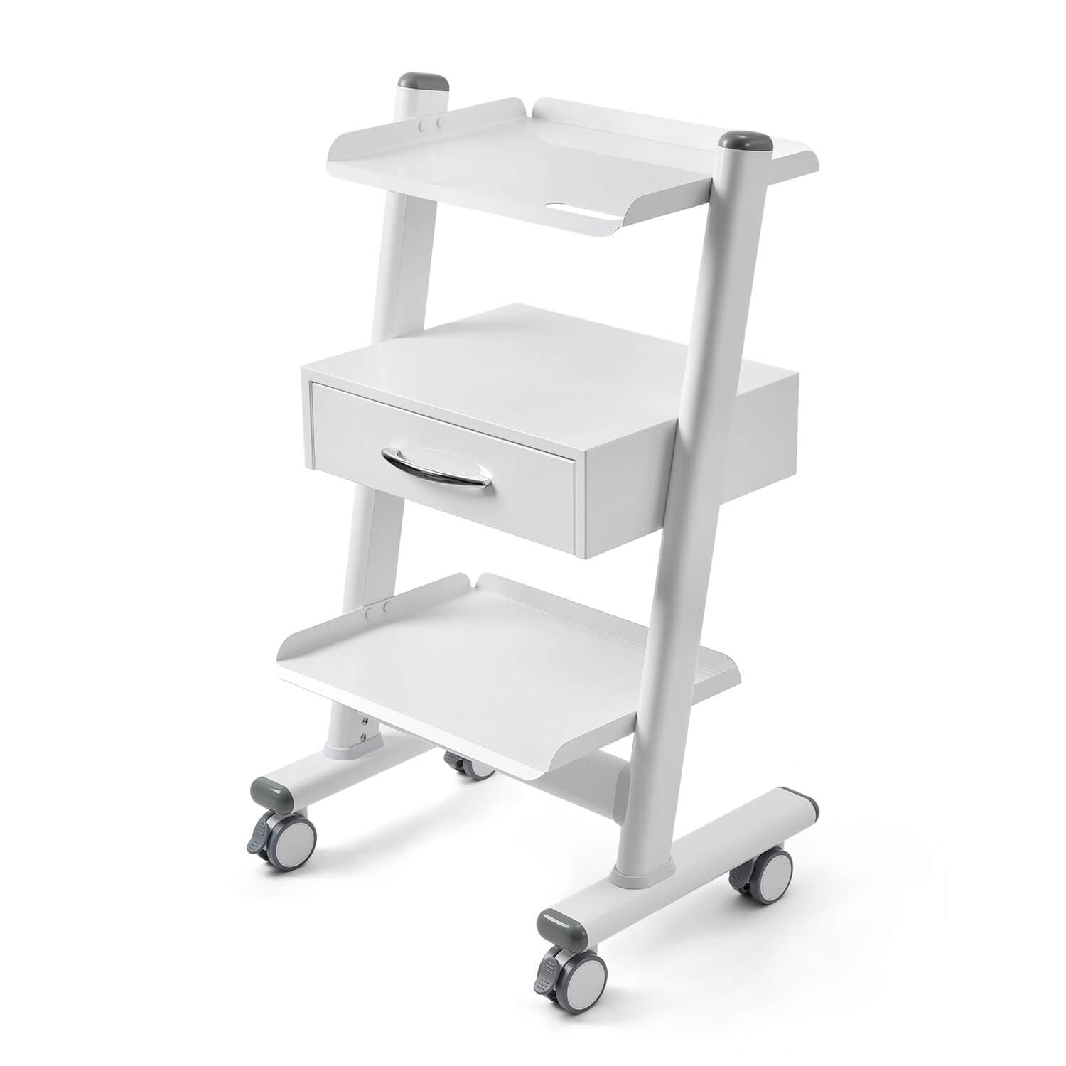 Dental Mobile Cart Tool Built-in Socket Steel Three-Tier Trolley with ...