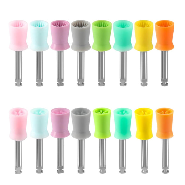 AZDENT Dental Rubber Polishing Prophy Cup Soft Brushes RA2.35mm 100pcs