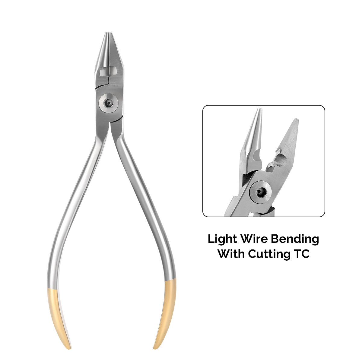 Orthodontic Light Wire Bending Plier with Cutting TC – AZDENT
