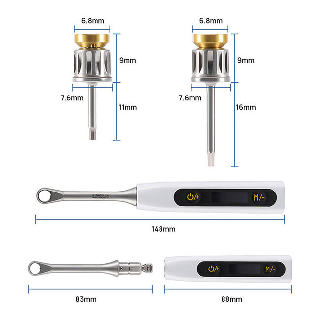 Dental Universal Implant Driver Kit 16pcs Colorful Drivers With Electr