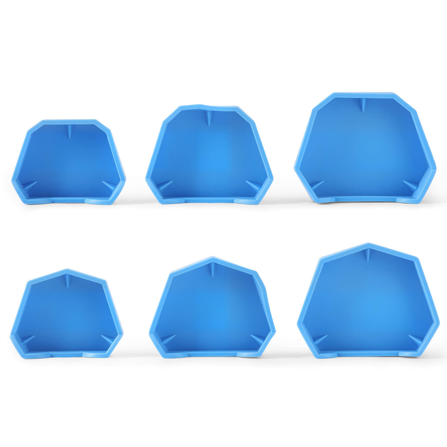 Dental Molds 6-Piece Dental Silicone Model Base Molds - Plaster Former ...