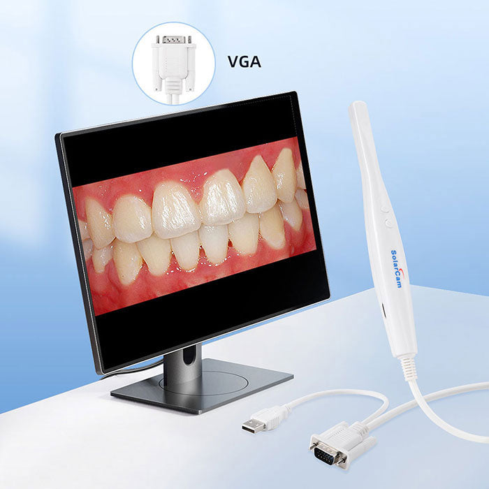 Dental USB Intraoral Camera Oral Endoscope 8 LED Lights VGA Interface ...