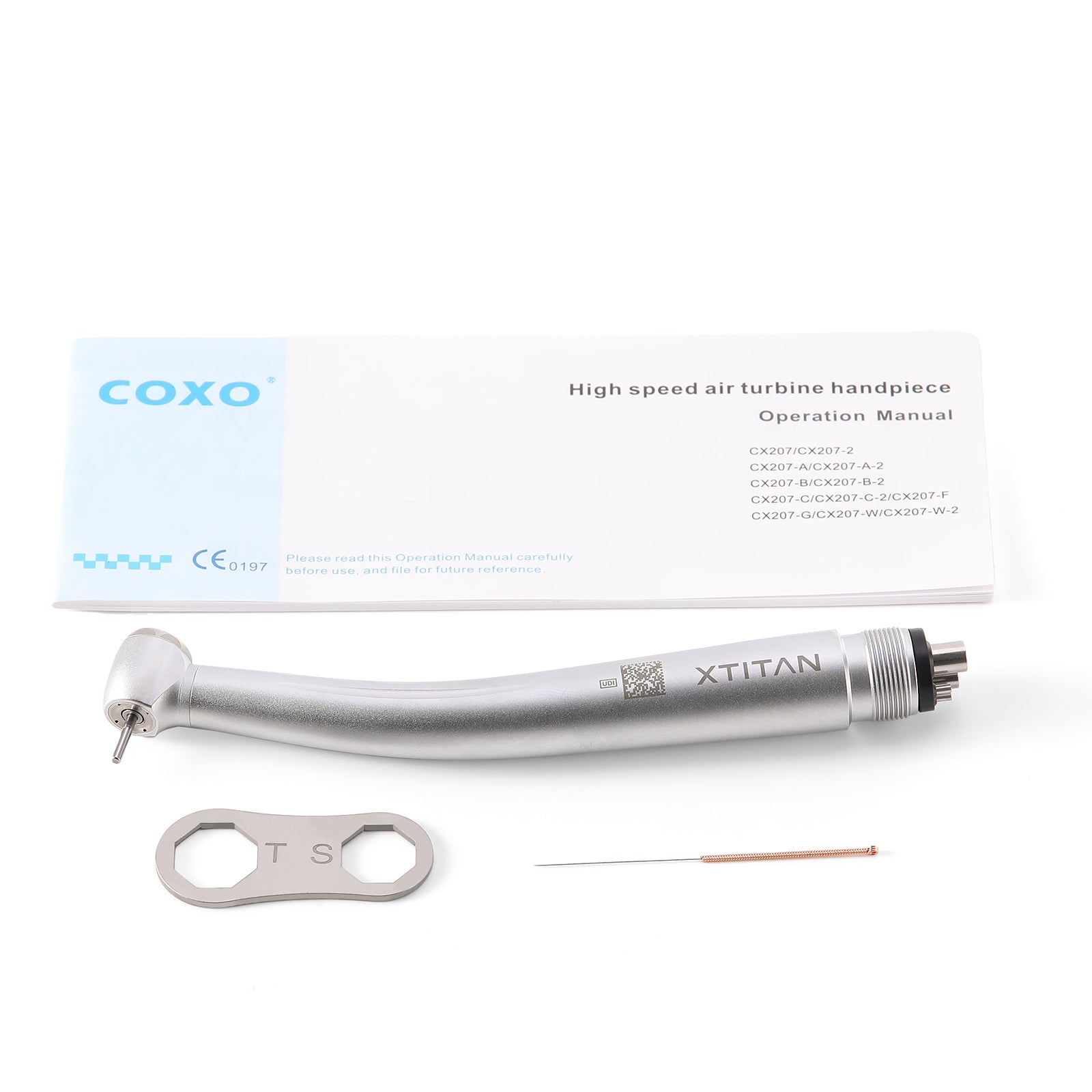 COXO X TITAN High Speed Air Turbine Handpiece 4 Holes Super Torque Sta – AZDENT
