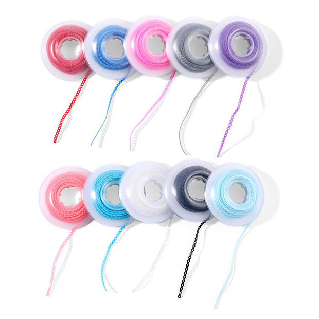 AZDENT Dental Orthodontic Colored Elastic Power Chain 15 Ft/Spool 10 C
