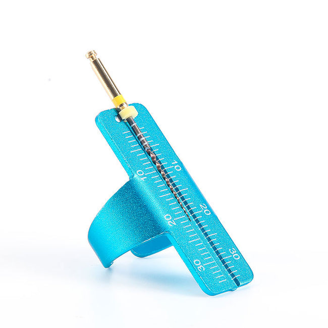 Dental Rulers Aluminium Alloy Endo Colorful Ring Rulers Root Canal Mea