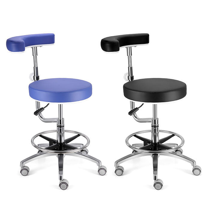Dental Assistant Chair With 360 Degree Rotation Armrest PU Leather Hei ...