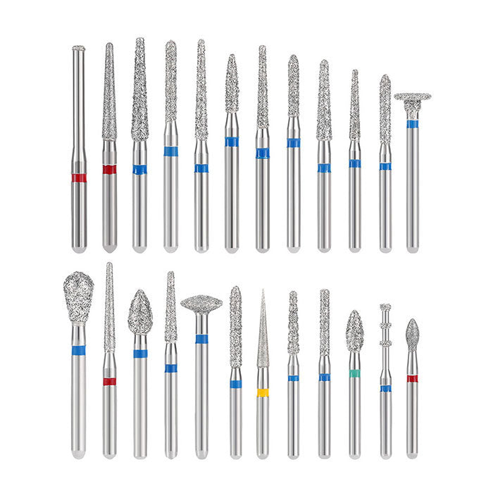 Dental Diamond Burs Set For High Speed Handpiece 24pcs/Kit Or 24 Hole ...