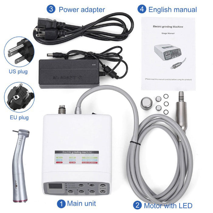Dental LED Brushless Electric Micro Motor+1:5 LED Increasing Contra An ...