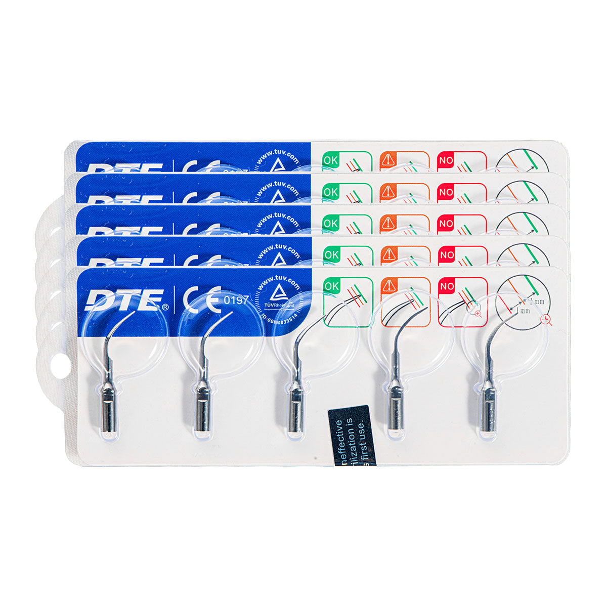 Woodpecker Ultrasonic Scaler Tips for DTE D1 Series 5pcs/Set – AZDENT