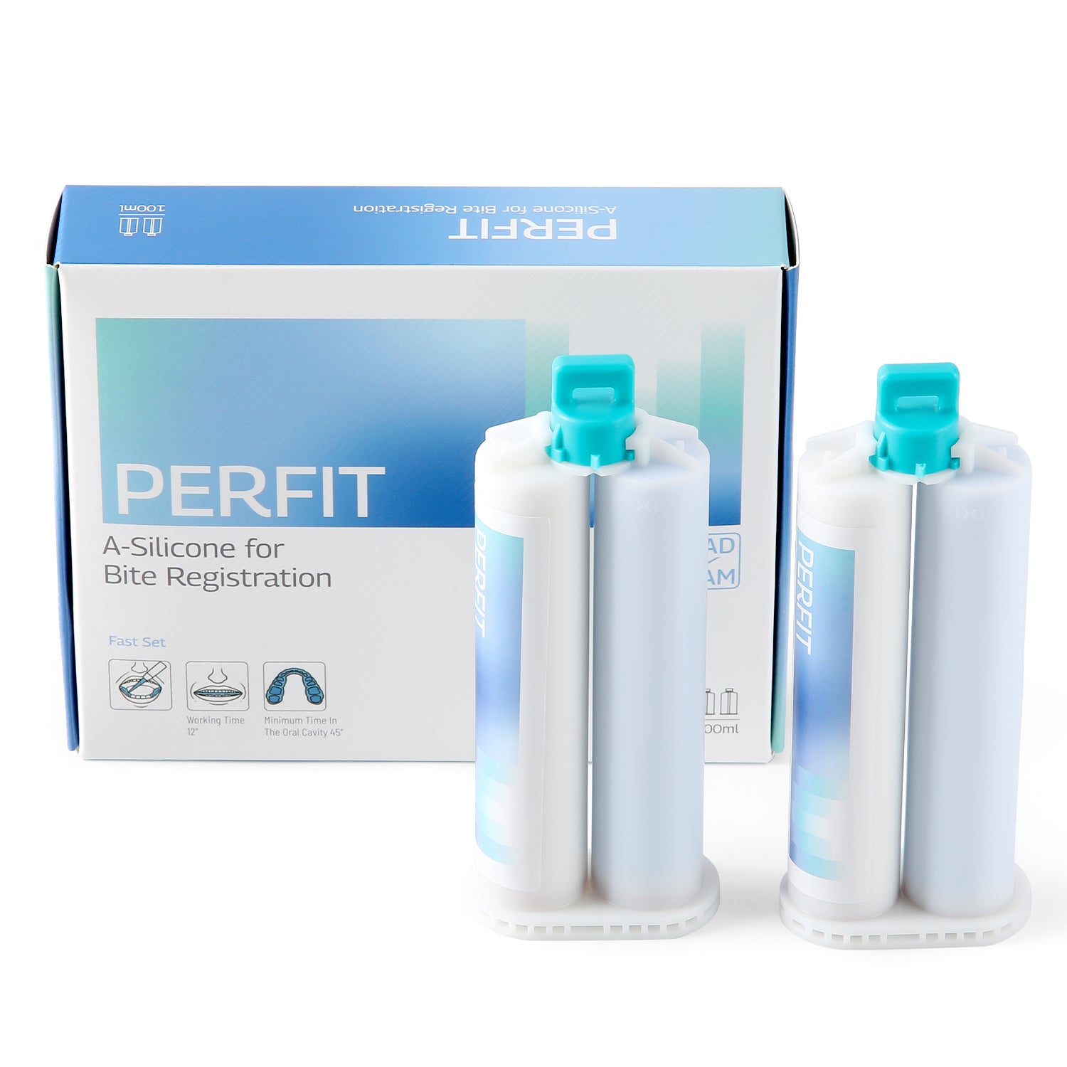 Dental Bite Registration Material Fast Set 2 Cartridges Of 50ML Mixing ...