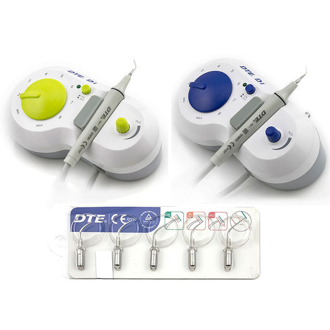 Woodpecker Ultrasonic Piezo Scaler DTE D1 5 Tips Scaling & Perio Blue/