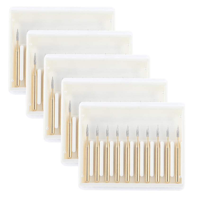 Dental Carbide Burs FG 7901 Needle Shaped Trimming & Finishing 10pcs/B