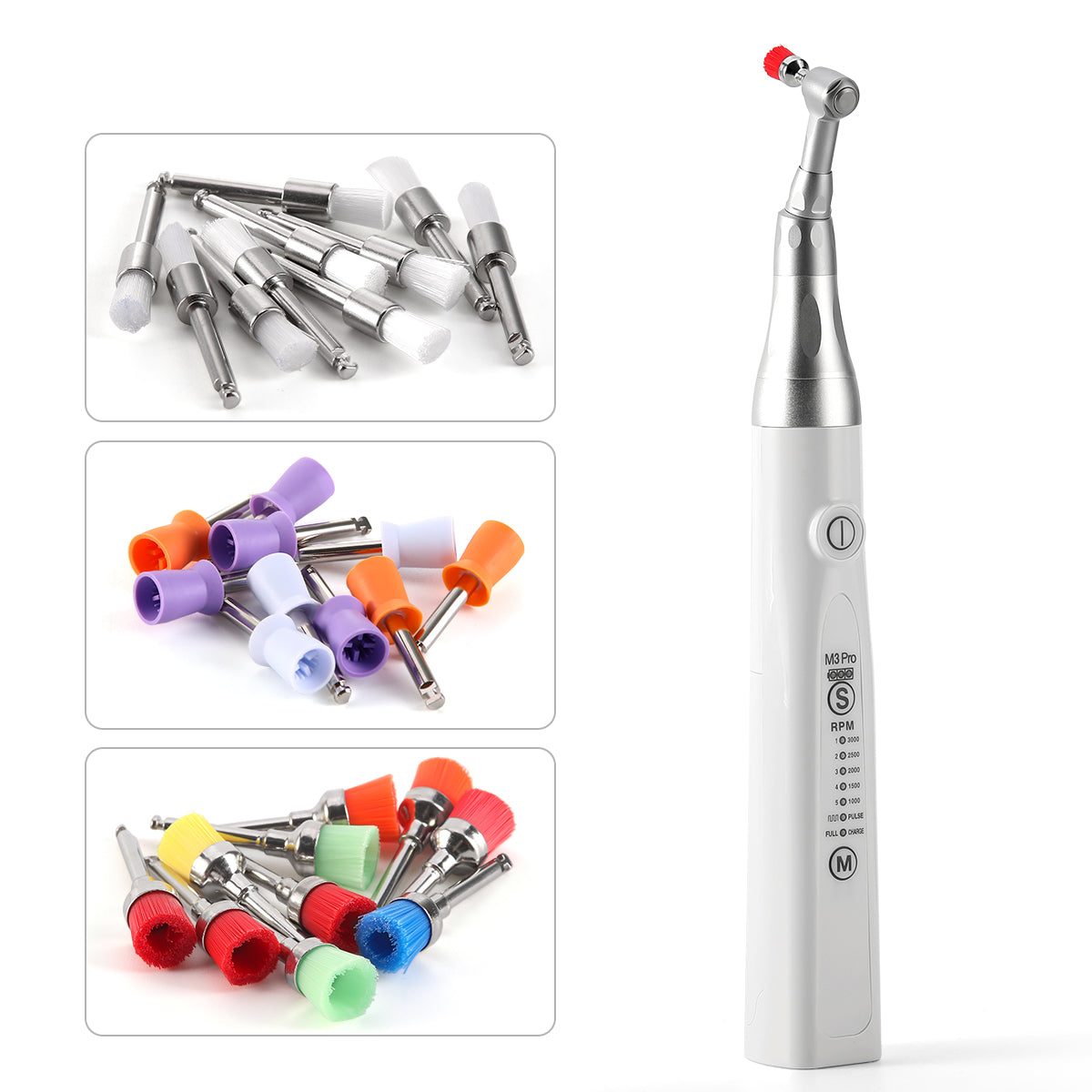 Dental Cordless Hygiene Prophy Handpieces 5 Speed Settings 360° Rotati ...