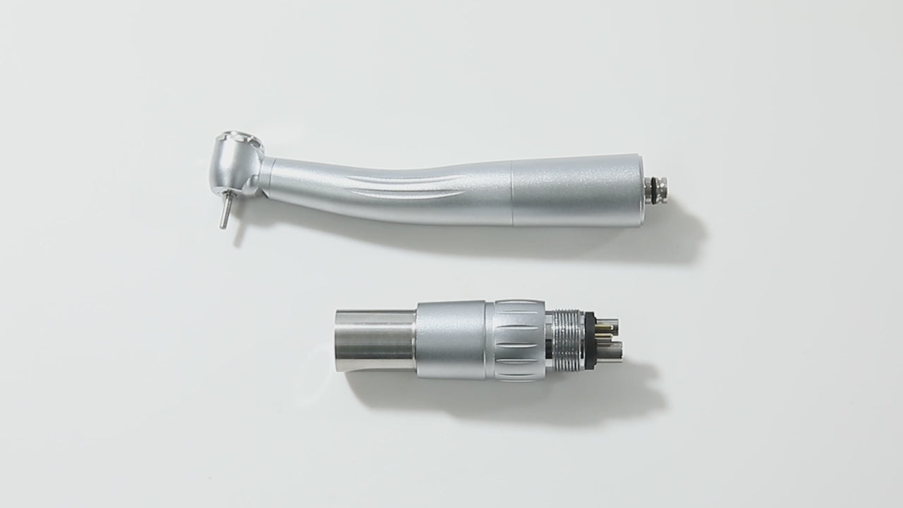 Dental LED Fiber Optic High Speed Handpiece Standard Head Push Button ...
