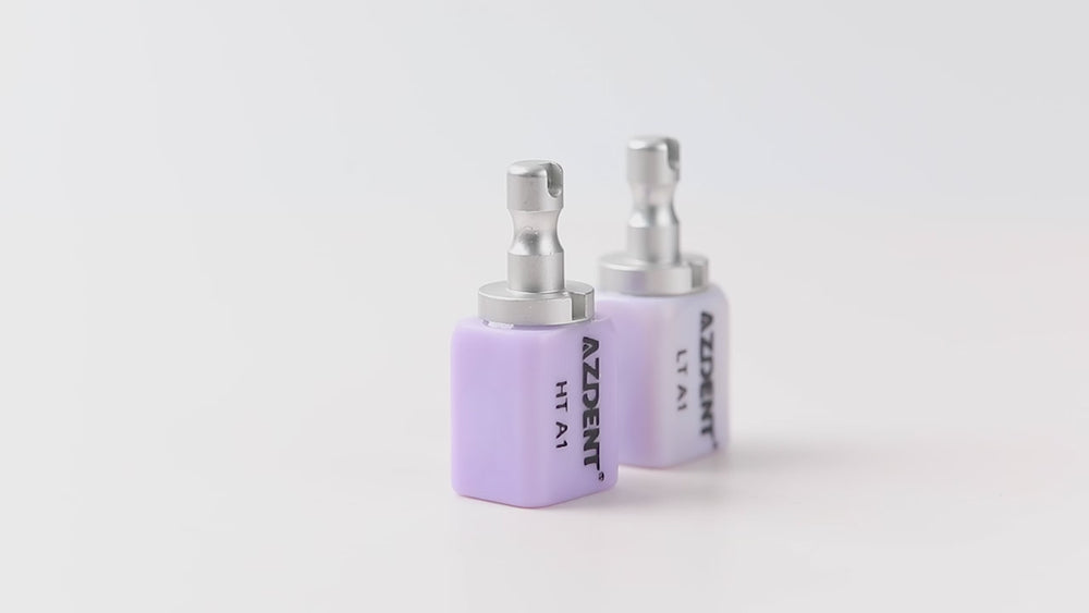 AZDENT Lithium Disilicate C14 Glass Ceramic Blocks LT/HT Dental Lab Cr