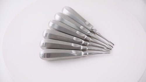 Dental Surgical Instrument Teeth Elevators Straight/Curved 6 Sizes – AZDENT