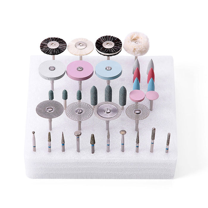 Dental Lab Polishing Kit for Ceramics Porcelain HP Shank 35pcs/Box – AZDENT