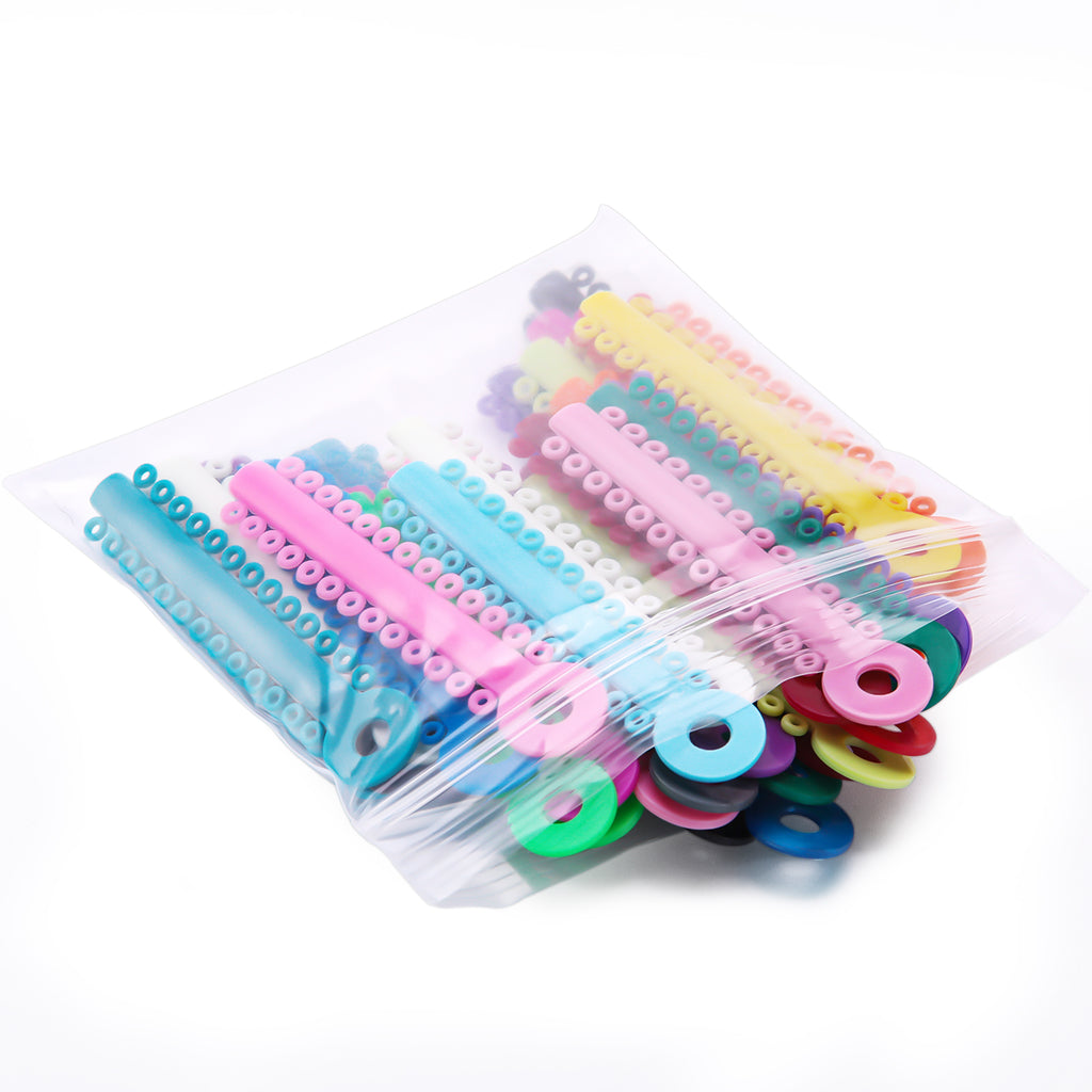 AZDENT Orthodontic Ligature Ties Multi-Color & Clear Color 1014 pcs/pa