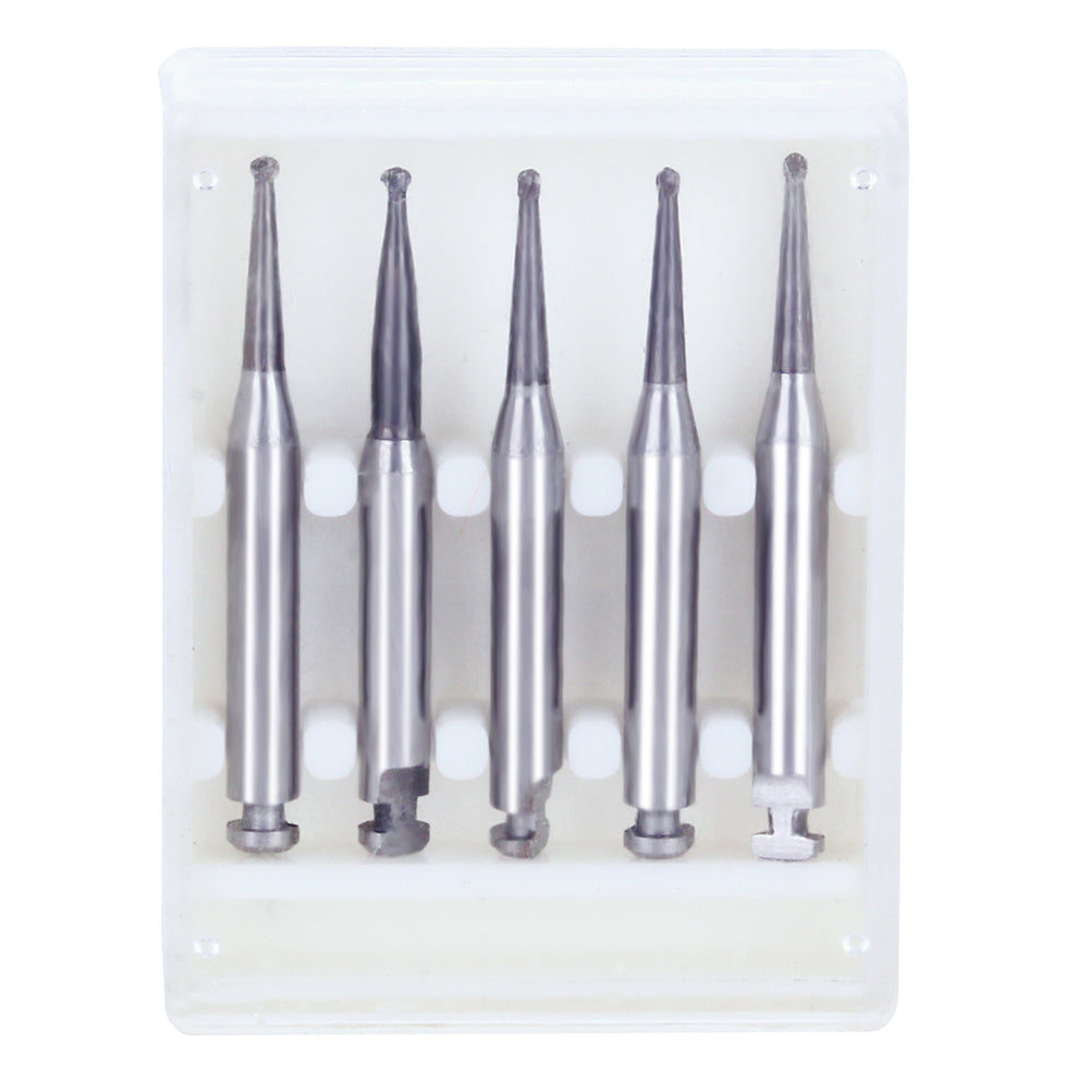 Dental RA #1 Round Carbide Bur for Slow Speed Latch 0.8mm 5pcs/Box – AZDENT